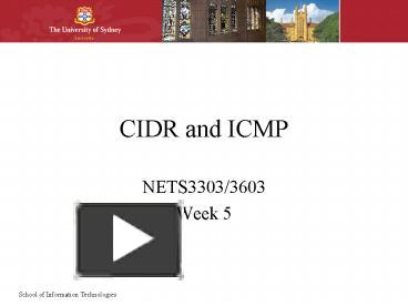 PPT – CIDR and ICMP PowerPoint presentation | free to view - id: eec09 ...