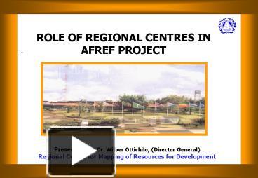 THE AFREF PROJECT presentation | free to view