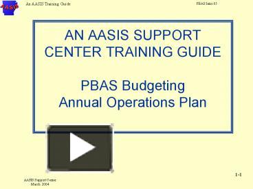 AASIS Support Center presentation | free to view