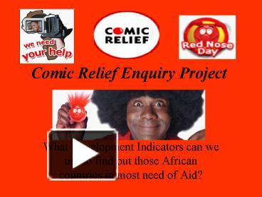 PPT – Comic Relief Enquiry Project PowerPoint presentation | free to ...