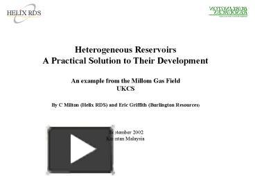 Heterogeneous Reservoirs presentation | free to view
