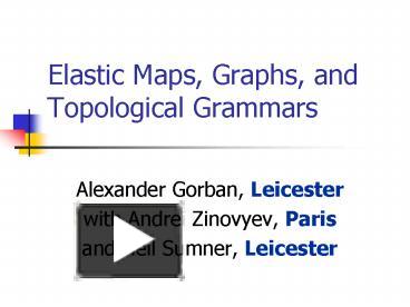 Elastic Maps, Graphs, and Topological Grammars presentation | free to view