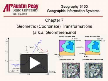 Geometric Coordinate Transformations presentation | free to view