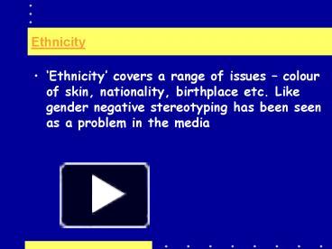 Ethnicity presentation | free to view