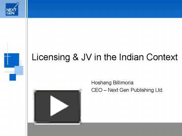 PPT – Licensing PowerPoint presentation | free to view - id: efba3-NzQ4N