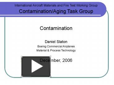 PPT – Contamination PowerPoint presentation | free to download - id ...