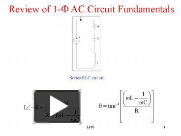 Review of 1 AC Circuit Fundamentals presentation | free to view