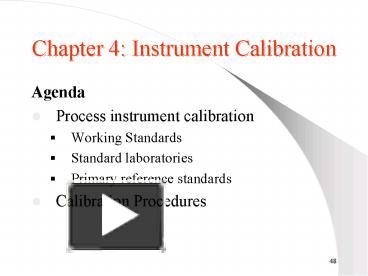 PPT – Chapter 4: Instrument Calibration PowerPoint presentation | free ...