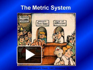 The Metric System presentation | free to view