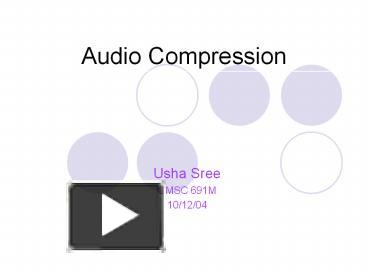 PPT – Audio Compression PowerPoint presentation | free to download - id ...