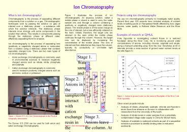 Ion Chromatography presentation | free to view