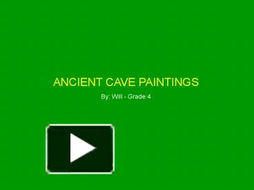 ANCIENT CAVE PAINTINGS presentation | free to download