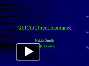 GEICO Direct Insurance presentation | free to view