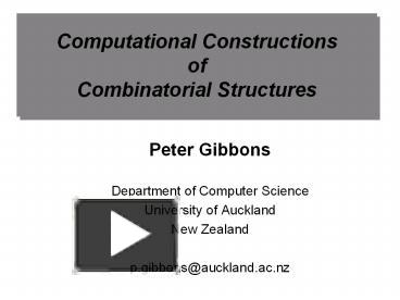 Peter Gibbons presentation | free to download