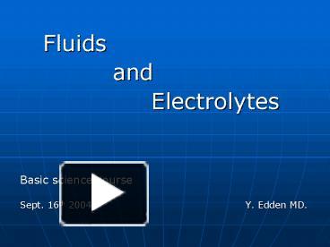 PPT – Fluids PowerPoint presentation | free to view - id: f3380-ZDc1Z