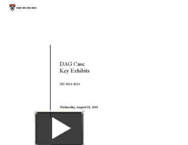 PPT – DAG Case Key Exhibits PowerPoint presentation | free to view - id ...