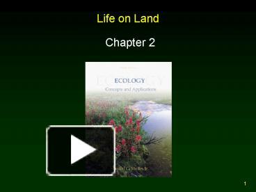 Life on Land presentation | free to view