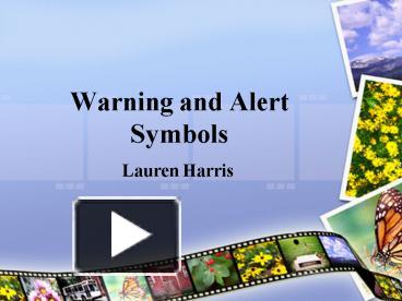 PPT – Warning and Alert Symbols PowerPoint presentation | free to view ...