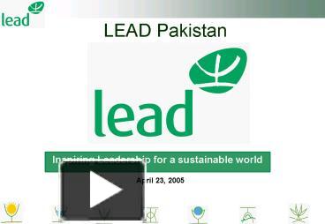 LEAD Pakistan presentation | free to view