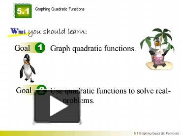PPT – Graphing Quadratic Functions PowerPoint presentation | free to ...