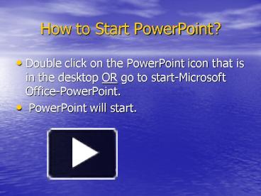 How to Start PowerPoint presentation | free to view