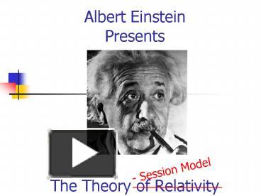 PPT – Albert Einstein Presents The Theory of Relativity PowerPoint ...