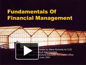 Fundamentals Of Financial Management presentation | free to view