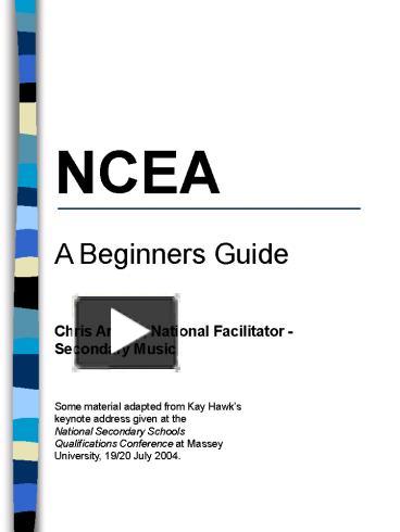 PPT – NCEA PowerPoint presentation | free to view - id: f5b00-ZDc1Z
