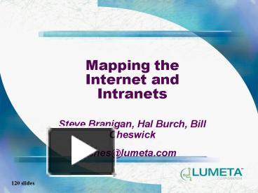 PPT – Mapping the Internet and Intranets PowerPoint presentation | free ...