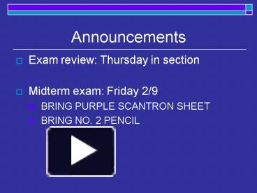 PPT – Announcements PowerPoint presentation | free to download - id ...