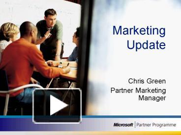 Marketing Update presentation | free to view