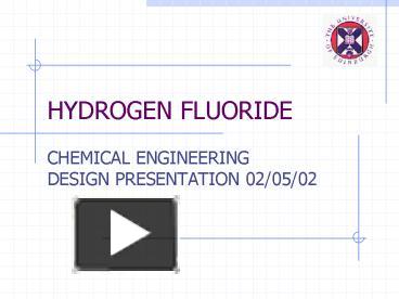 HYDROGEN FLUORIDE presentation | free to view