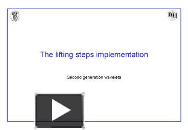 PPT – The lifting steps implementation PowerPoint presentation | free ...