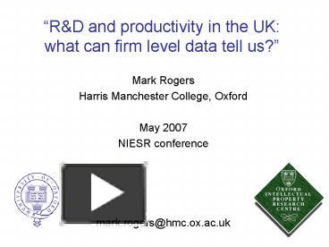 PPT – R PowerPoint presentation | free to view - id: f9284-N2Q0M