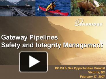 PPT – Gateway Pipelines Safety and Integrity Management PowerPoint ...