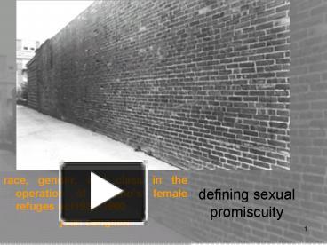 PPT – defining sexual promiscuity PowerPoint presentation | free to ...
