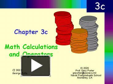 PPT – Chapter 3c Math Calculations and Operators PowerPoint ...