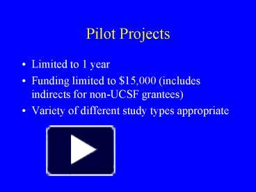 PPT – Pilot Projects PowerPoint presentation | free to view - id: f97dd ...