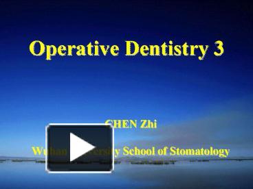 CHEN Zhi presentation | free to view