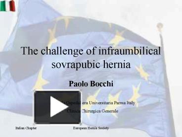 PPT – The challenge of infraumbilical sovrapubic hernia PowerPoint ...