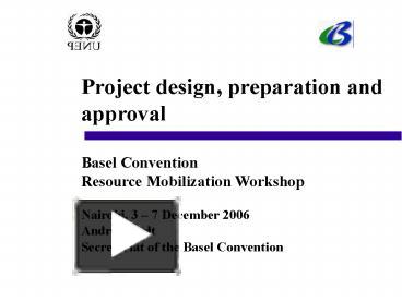 Project design, preparation and approval presentation | free to view