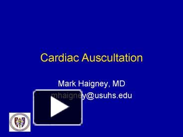 PPT – Cardiac Auscultation PowerPoint presentation | free to view - id ...