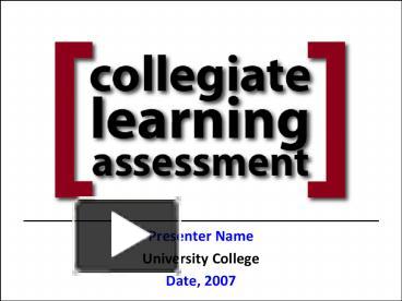 Presenter Name presentation | free to view