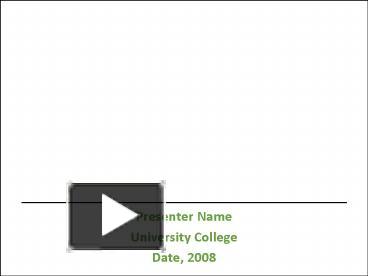 PPT – Presenter Name PowerPoint presentation | free to view - id: fb3de ...