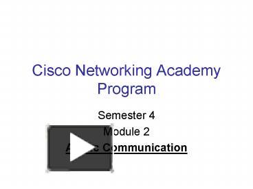 PPT – Cisco Networking Academy Program PowerPoint presentation | free ...
