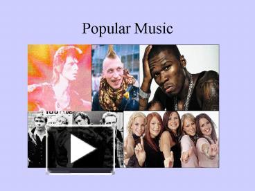 Popular Music presentation | free to view