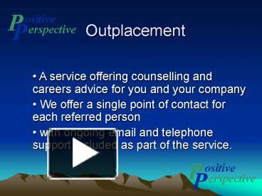 Outplacement presentation | free to view