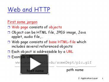 PPT – Web and HTTP PowerPoint presentation | free to download - id ...