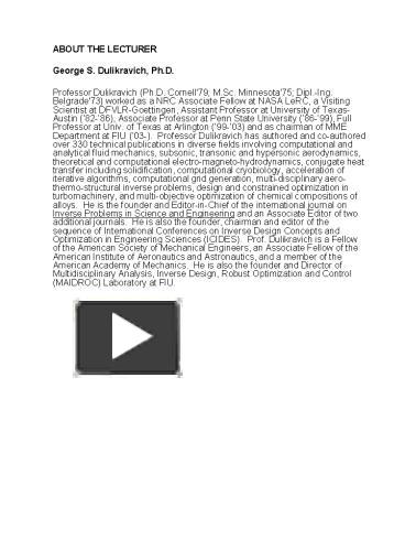 PPT – ABOUT THE LECTURER PowerPoint presentation | free to view - id ...