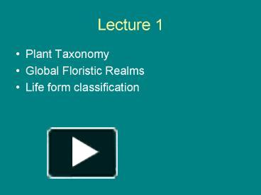PPT – Plant Taxonomy PowerPoint presentation | free to view - id: fd5a2 ...